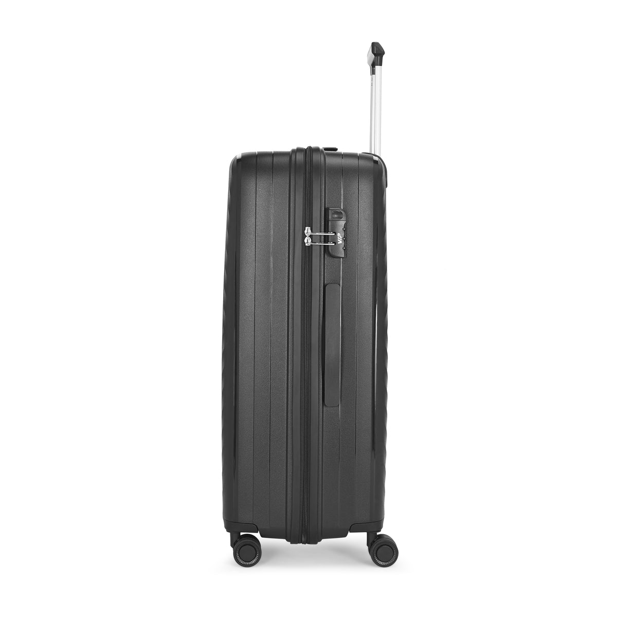 VIP Unisex Quad Hard Shell Spinner Wheels Luggage, BLACK, 30x51x76-L ...