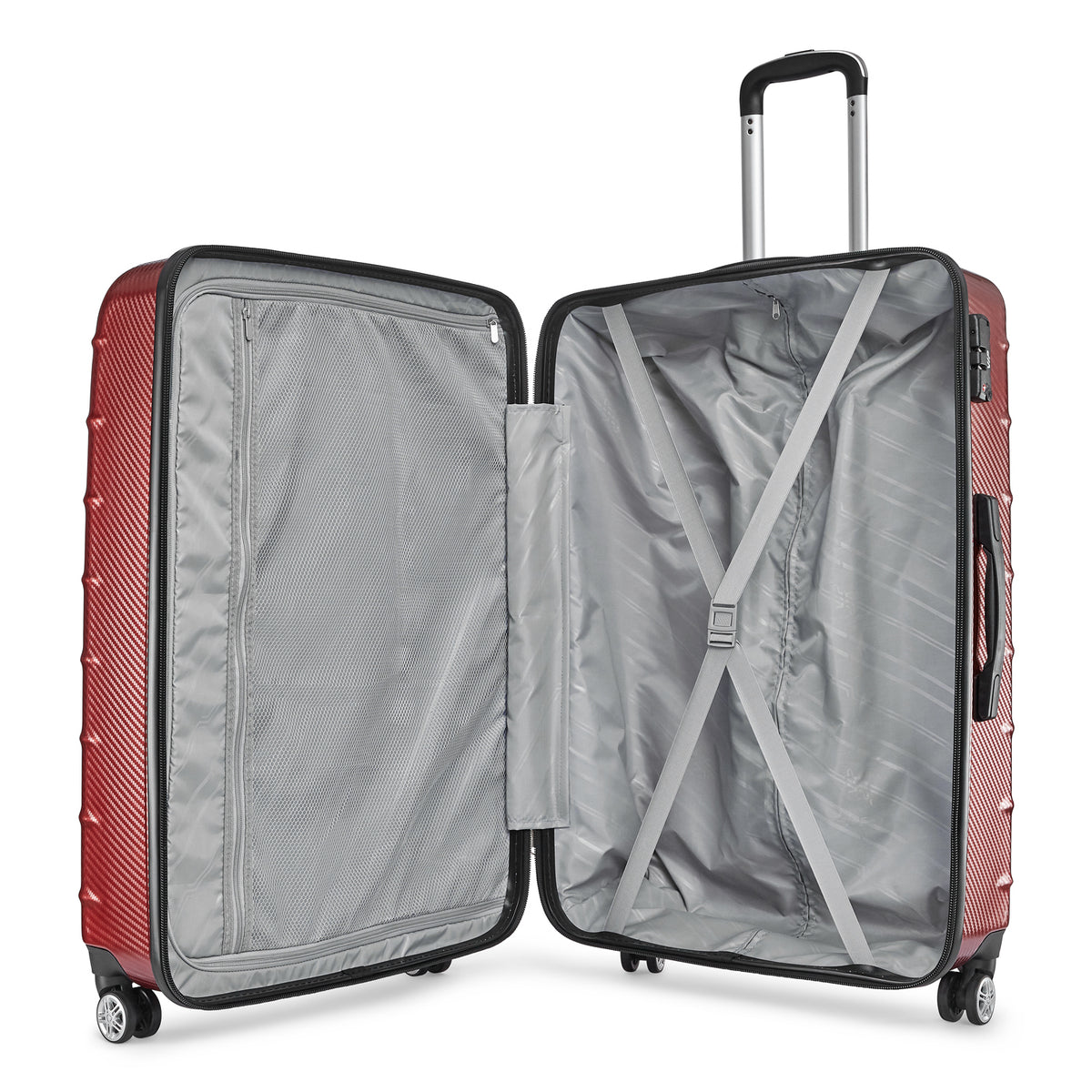 VIP Lisbon 8 Wheel Hard Cabin Trolley 55cm (Red) – GrandStores Saudi Arabia